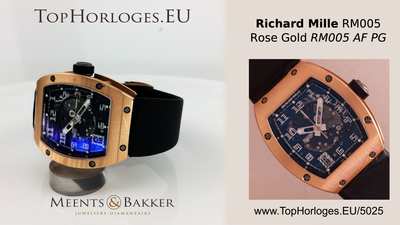 Richard Mille RM005 Rose Gold RM005 AF PG - TopHorloges.EU - Meents ...